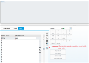 How to use user exit in substitution and validation rules?